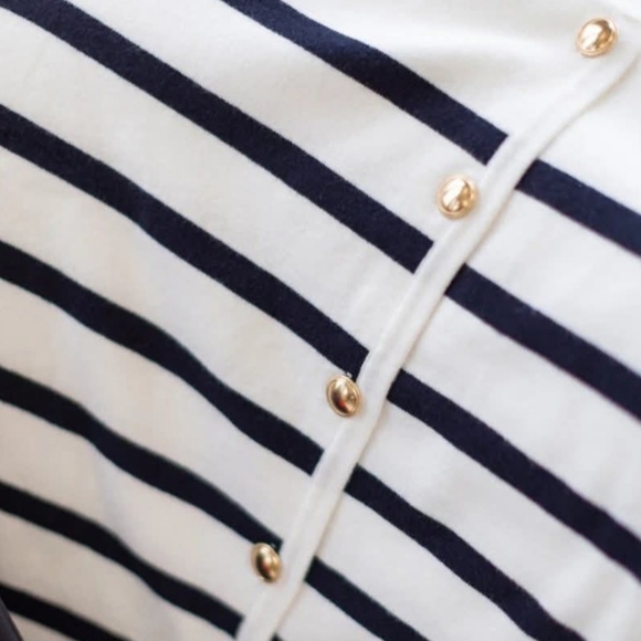 Smash + Tess | Tops | Smash And Tess Striped Navy And White Cardigan ...